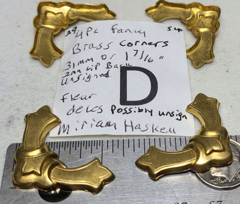 Vtg Miriam Haskell Stamping Findings Jewelry Design Craft Turtle Bug ...