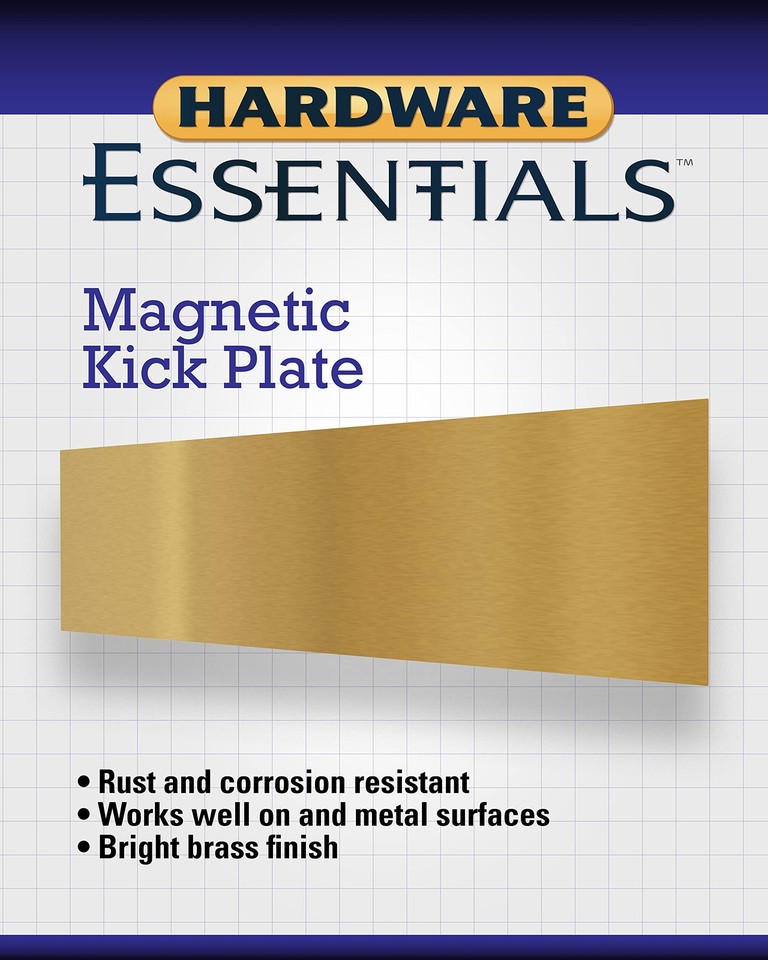 Magnetic Kick Plate, Aluminum, Brass Finish 8 x 34”, 852750 | eBay
