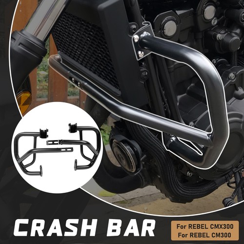 Crash Bar Engine Guard Frame Protector for 2017-2024 Honda Rebel CMX CM ...