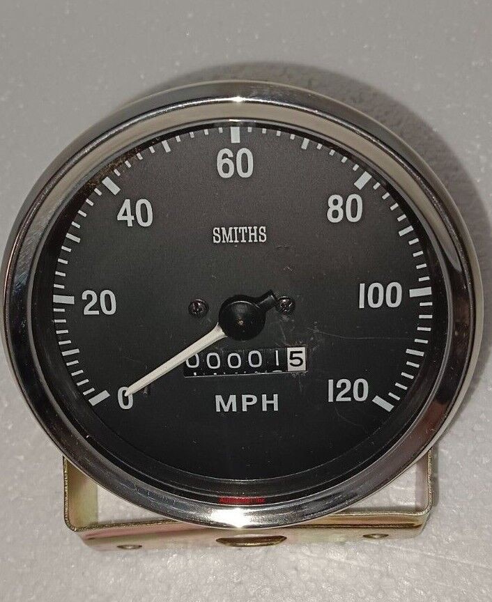 Smiths 100 mm Speedometer Black Chrome | eBay