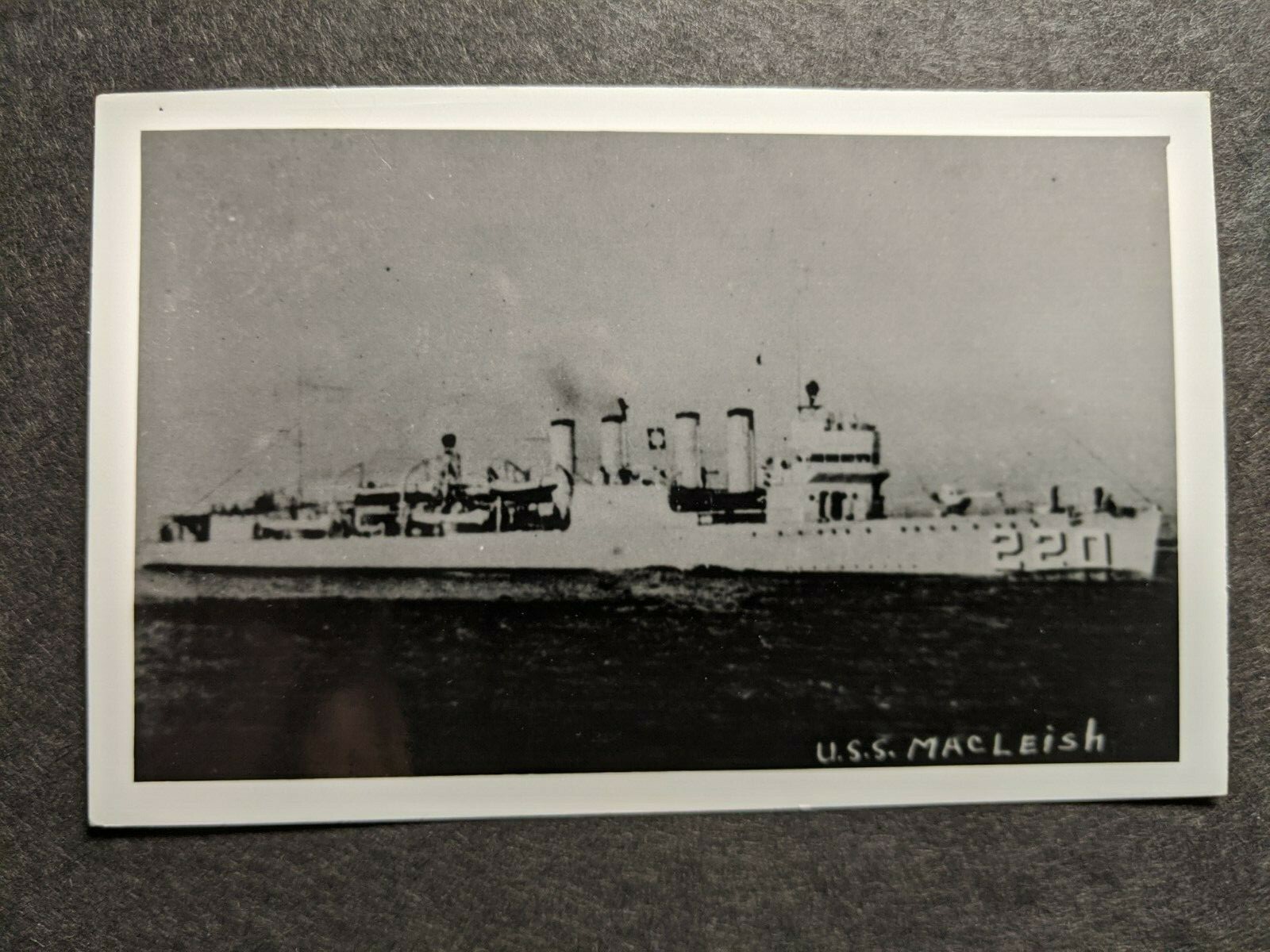 USS MacLEISH DD-220 3" X 5" Naval Photo DESTROYER | eBay