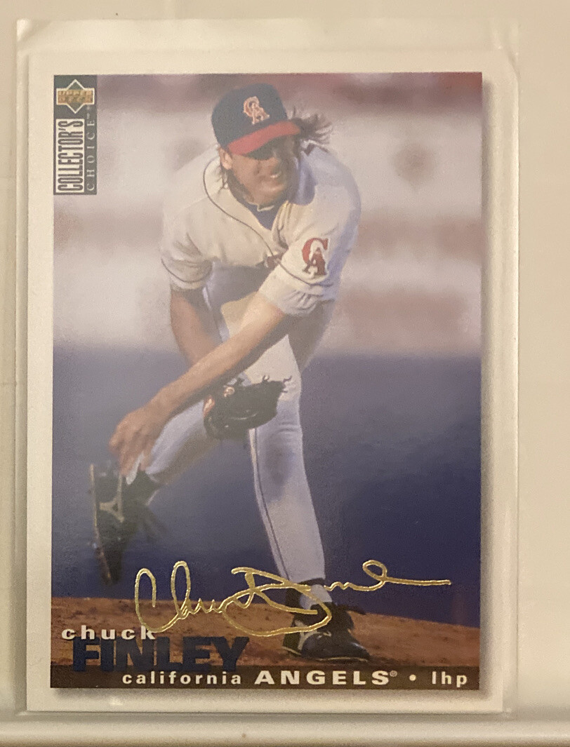 1995 Upper Deck Collector's Choice Gold Signature #102 Chuck Finley | eBay