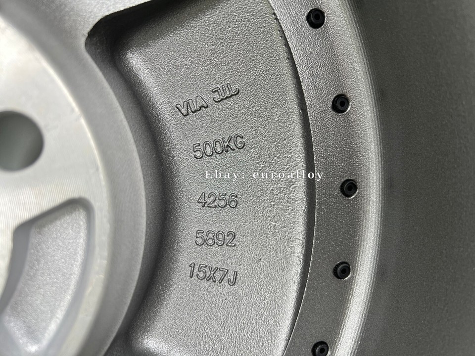 4 x 15 Inch 4x100 Teddy Bear Style Grey JDM Wheels: Fits For Honda ...