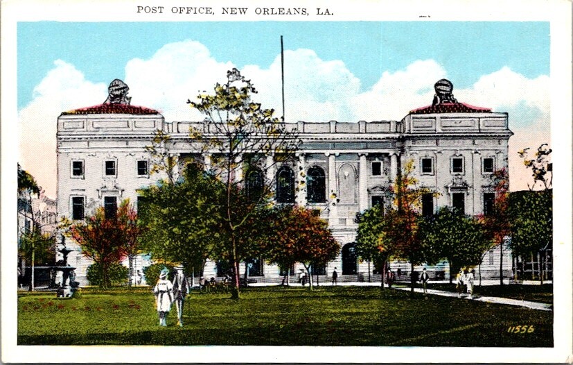 Vintage Postcard View of the Post Office in New Orleans Louisiana LA ...