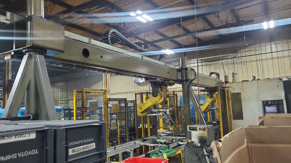 FANUC Overhead Robot Gantry - 30' Robot Rail - M-710 Series Dual Carriage | eBay