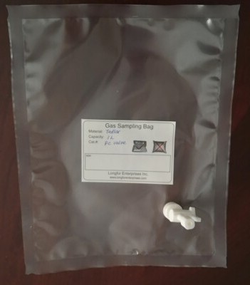 Tedlar Gas Sampling Bag- pack of 5 bags | eBay