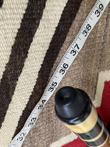 2 Piece Vintage Wood Carved Pool Cue Stick With Case pearl inlay | eBay