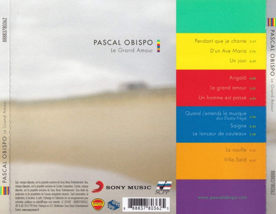 Le Grand Amour by Pascal Obispo (CD) | eBay