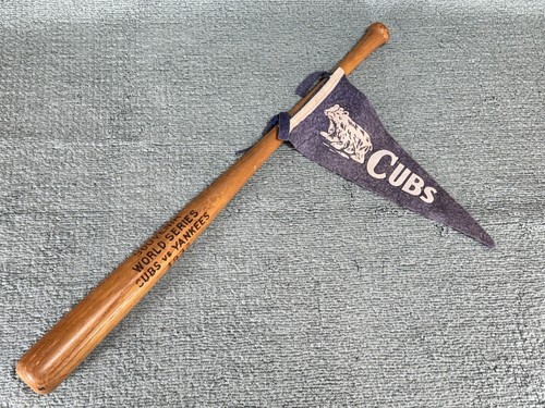 1932 Chicago Cubs World Series Mini Bat and Pennant Combo New York ...
