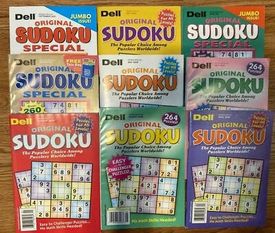 Lot of 5 Dell Penny Press Original Sudoku Puzzle Books **UNSORTED** | eBay