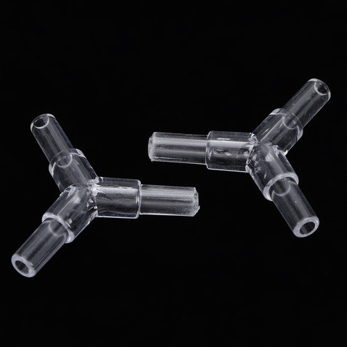 20pcs Aquarium Tubing Connector Transparent 3 Way Y Shape Tee Connector ...