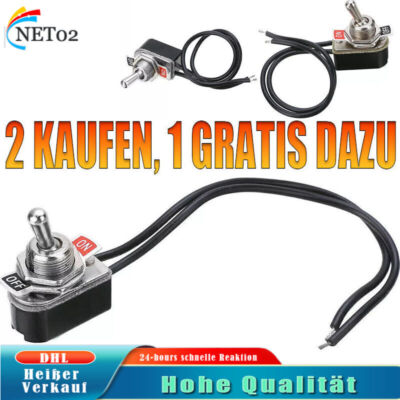 Top Ein Aus Mini Kippschalter wasserdicht Schalter DIY AC 12V 6A 250V ...