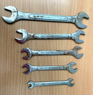 VINTAGE ETC INDUSTRIAL SPANNERS X 4 | eBay Australia