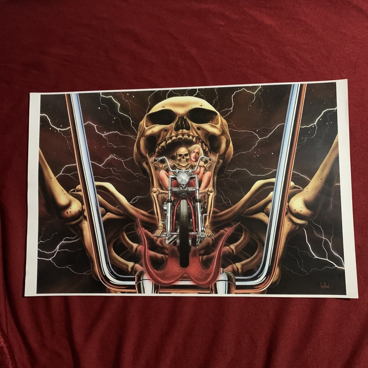 Bone Harley Davidson Motorcycle Art Amazon.com: SAFESYZ Harley