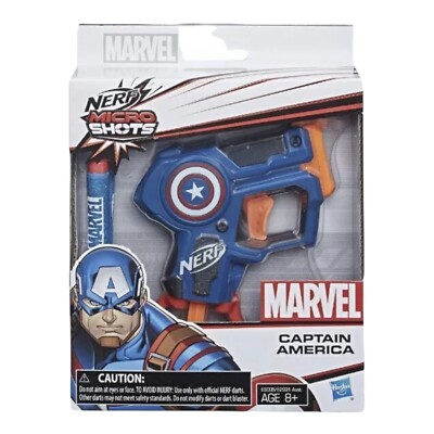 Nerf MicroShots Marvel Captain America Nerf Gun | eBay