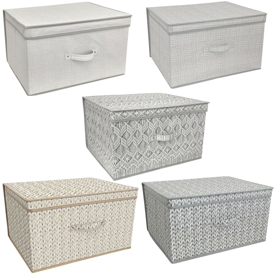 Large Collapsible Storage Box Folding Jumbo Storage Chest Kids Room Toy ...