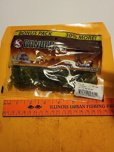 GANDER MTN. 3" Tube Bait - BEAVER WATERMELON CHARTREUSE - 12PK ...