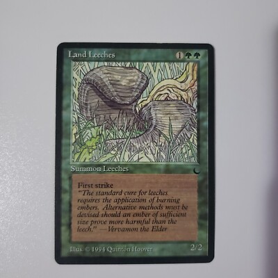 Land Leeches Vintage 1994 MTG The Dark Green Creature Magic The ...