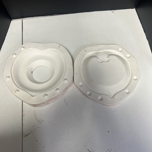 Ceramic Cast Casting Mold. Labeled Heart Saucer Plate C-875 | eBay