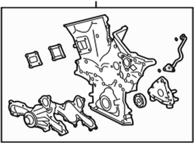 11310-31030 Toyota Cover sub-assy, timing chain or belt 1131031030, New ...