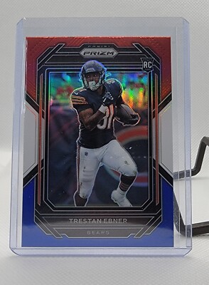 2022 Prizm Red White Blue Rookie Card Bears Trestan Ebner #351 | eBay