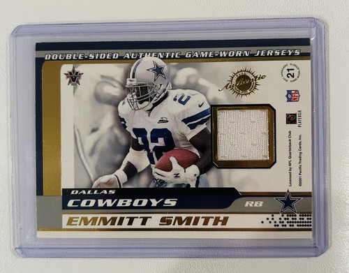 2001 Pacific Vanguard Dual Jersey Patch Emmitt Smith Troy Aikman Cowboys SP | eBay