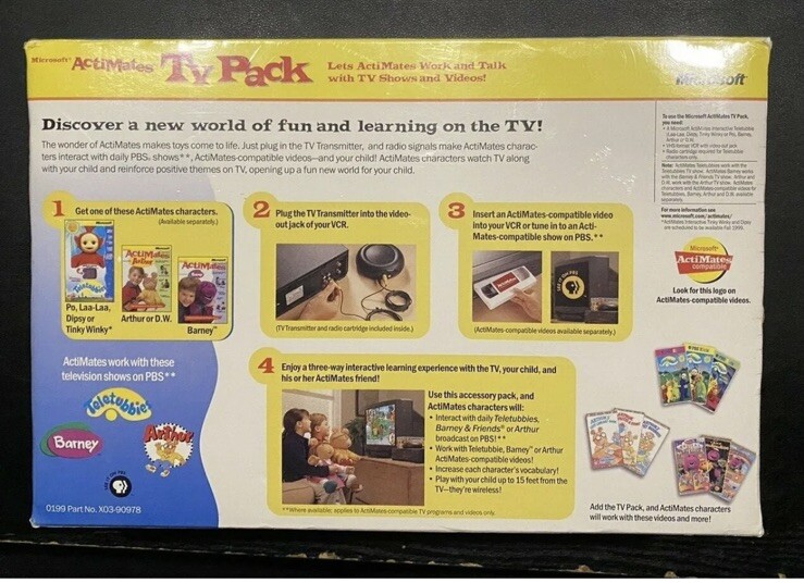 Microsoft Actimates TV Pack for Teletubbies, Barney, Arthur, DW ...