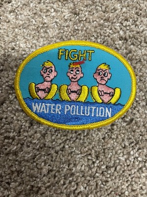 Fight Water Pollution Novelty Humor Souvenir Embroidered Patch Badge | eBay