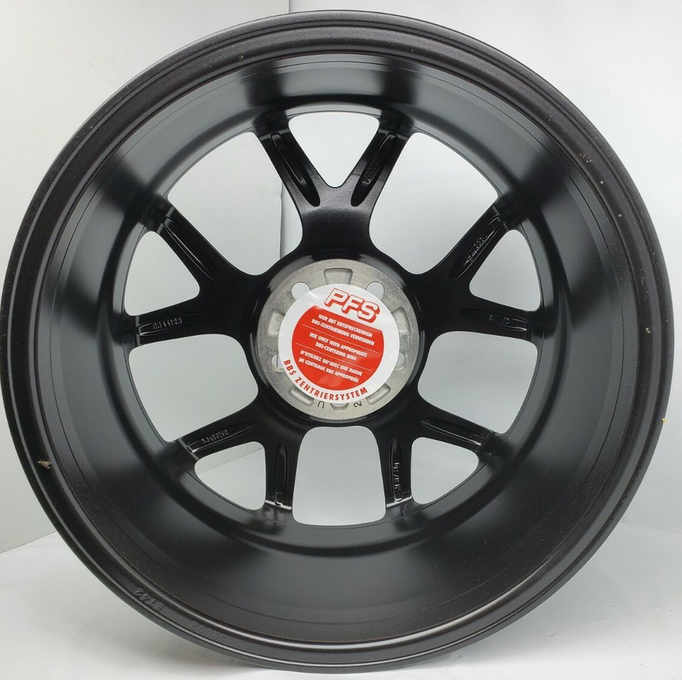 17x8 Black Machined BBS SR Wheel 5x112 +42 Offset Volcano Grey #0358567 ...