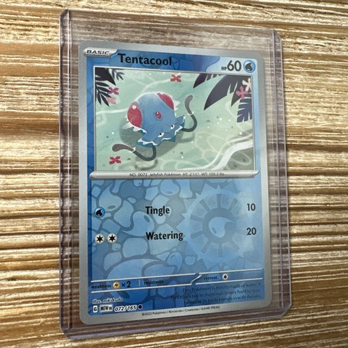 Tentacool 072/165 Reverse Holo Scarlet & Violet 151 Common Pokémon Card ...