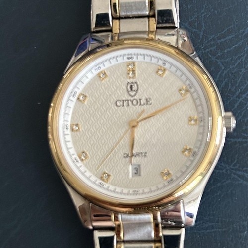 Citole Gold Silver Men'S Watch | eBay