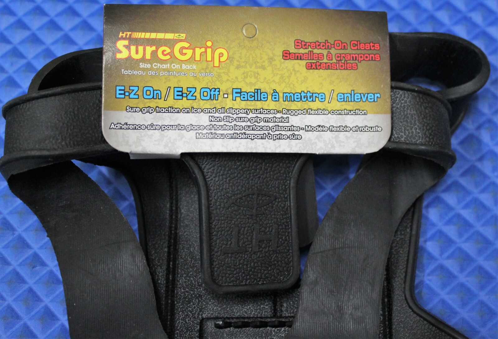 HT Sure Grips Stretch-On Safety Cleats Size 13 Black SGT-3 for sale ...