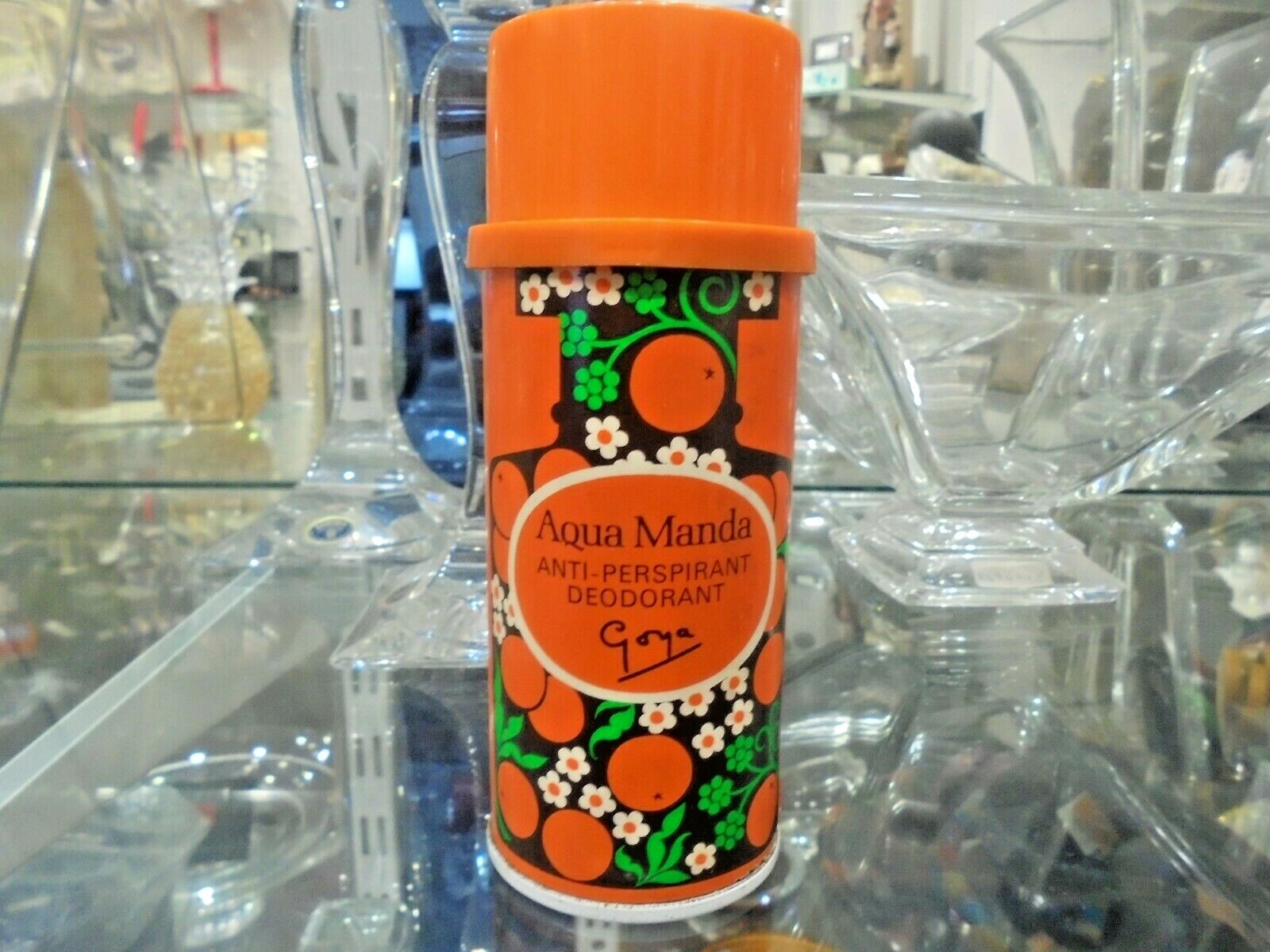 AQUA MANDA GOYA for men deodorant 140g spray very rare vintage perfume ...