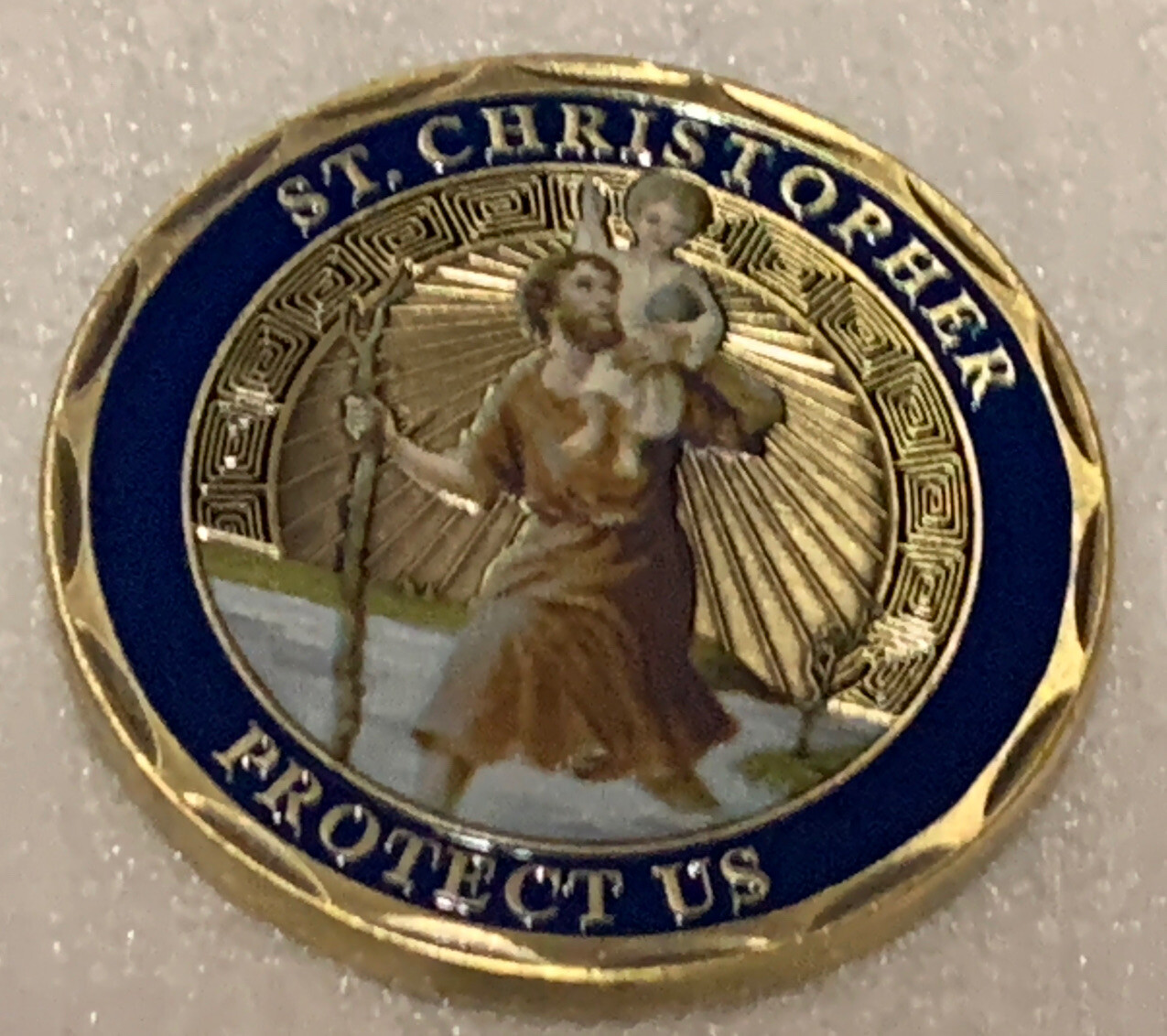 * Gold Saint Christopher Religious Prayer Coin 1 Oz US Seller Fast ...