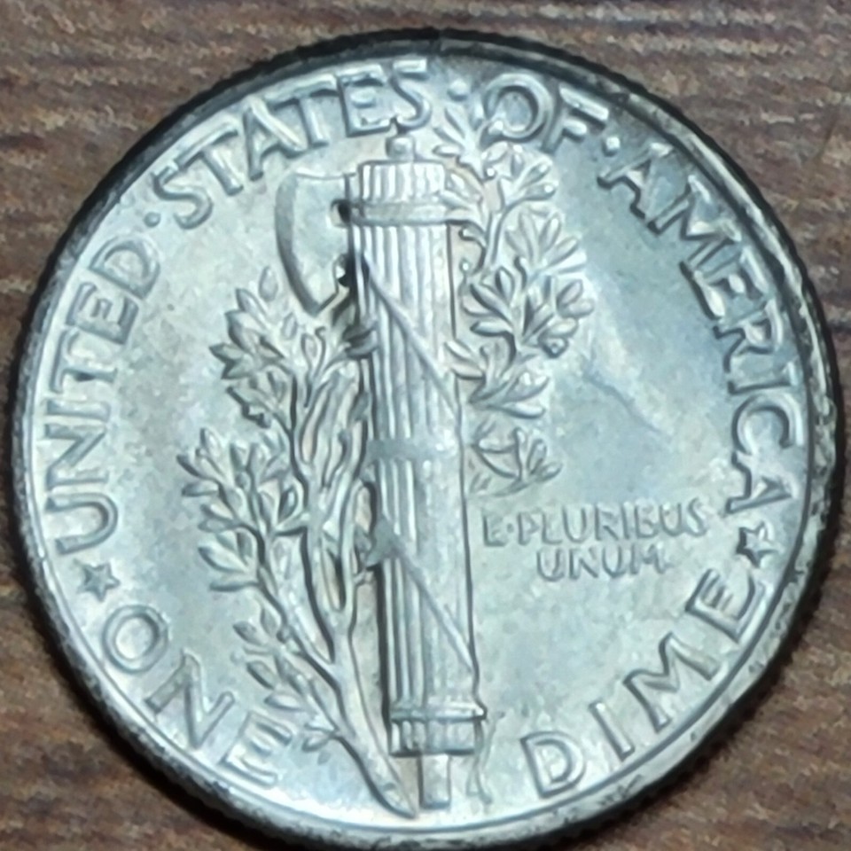 1945 mercury dime Error Heavy Clash Marks Obverse | eBay