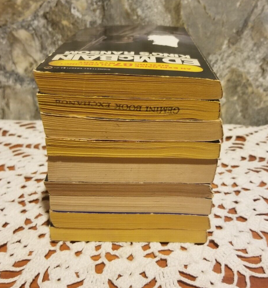 ED MCBAIN Lot 9 Vintage Paperback 87th Precinct Series Famous Police ...