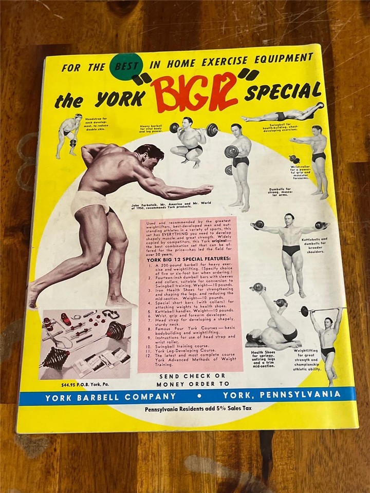 MUSCULAR DEVELOPMENT bodybuilding muscle SIGNED magazine JOE ABBENDA 9 ...