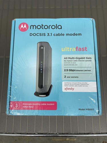Motorola MB8611 Modem Cable - Black for sale online | eBay