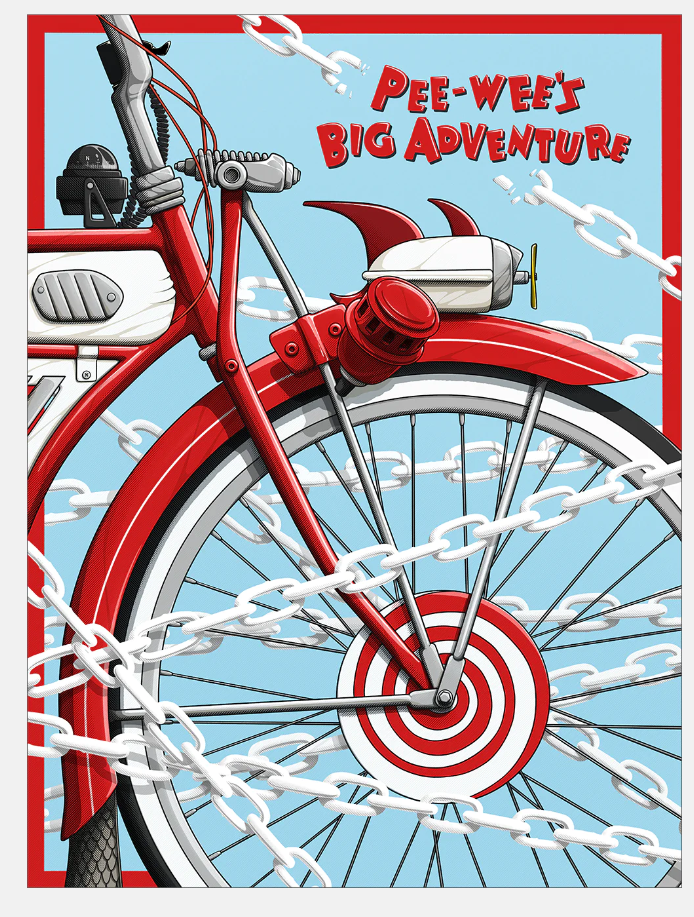 Pee-Wee's Big Adventure Dottie Movie Film Poster Giclee Print Art 18x24 ...