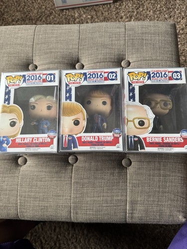 Funko Pop 2016 The Vote Hillary Clinton #01 Donald Trump #02 Bernie ...