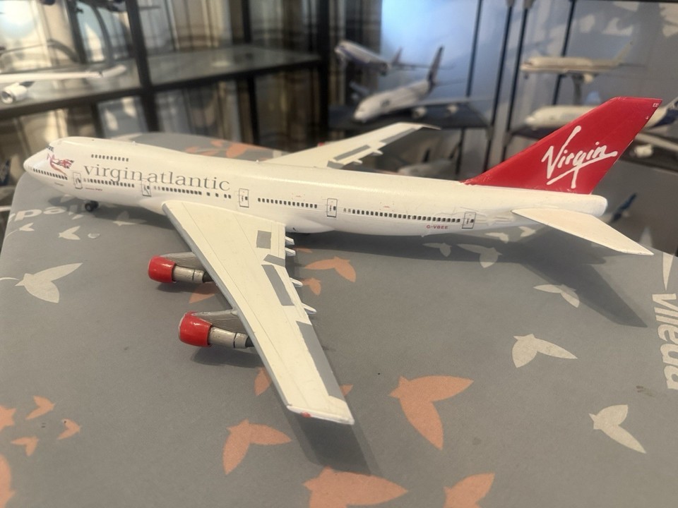 1:144 Boeing B747-200 Virgin Atlantic Model Kit Built Spayed Painted ...