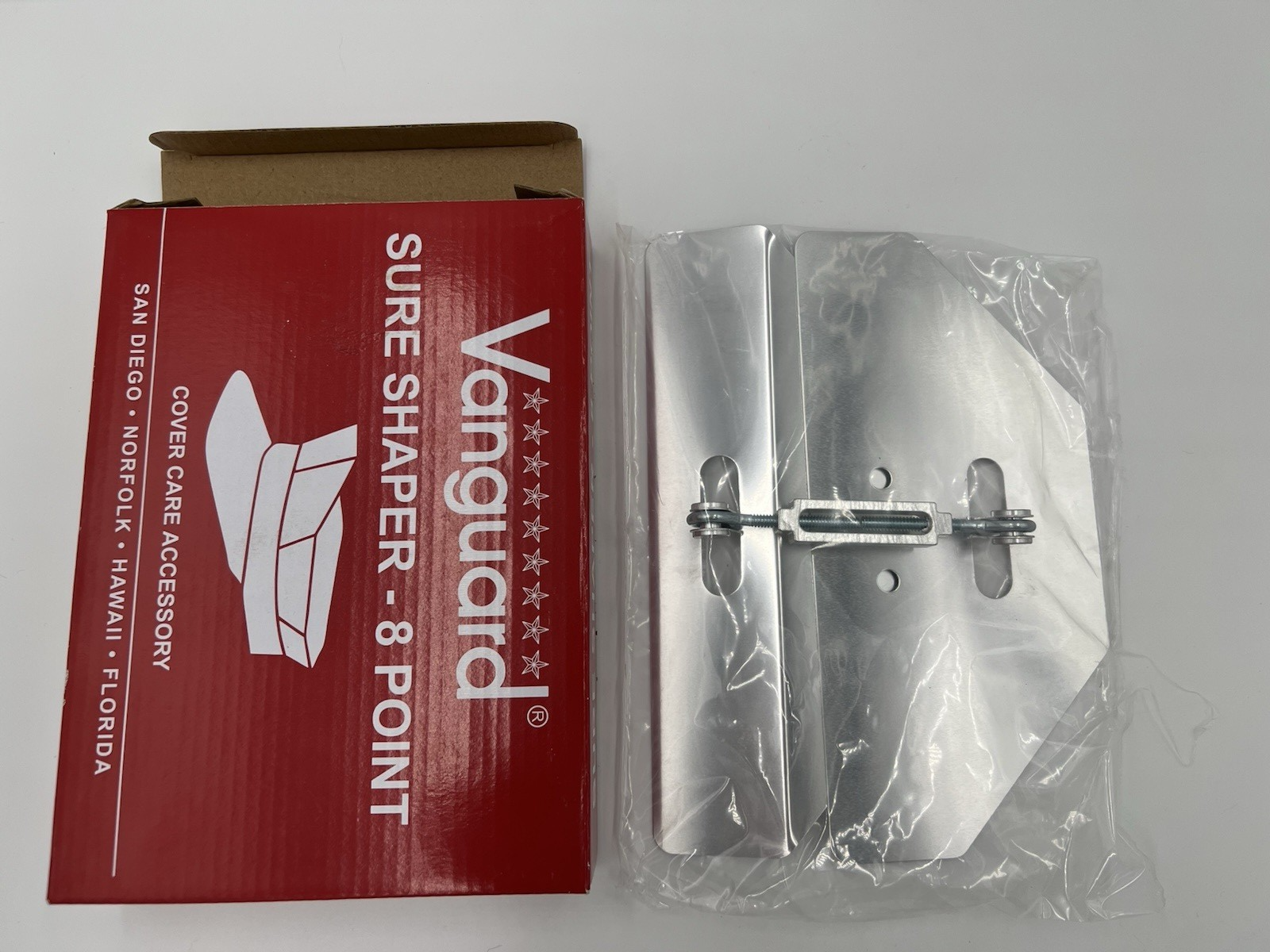 USN NAVY & USMC FLEET COVER CARE SURE SHAPER 8 POINT HAT COVER 2 PC ...