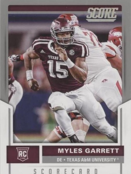 2017 Score - Rookies Scorecard #337 Myles Garrett (RC) for sale online ...