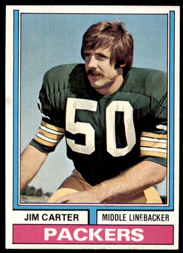 1974 Topps Jim Carter Football Card Green Bay Packers #472 | eBay