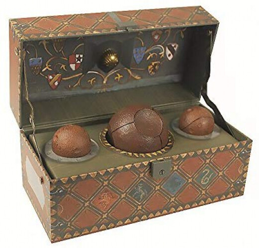 Harry Potter Collectible Quidditch Trunk Box Set Bludgers Quaffle ...
