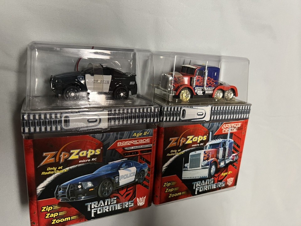 🔥NEW SEALED 2007 ZIP ZAPS MICRO RC TRANSFORMERS OPTIMUS PRIME ...