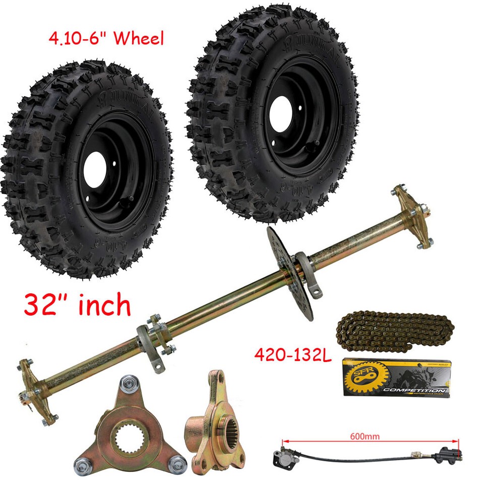 815mm Drift Rear Live Axle Kit Wheels Hubs Tire Sprocket ATV Quads Go ...
