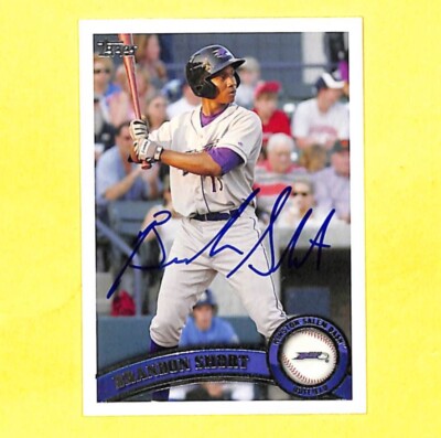 Brandon Short Signed Auto Autograph 2011 Topps Pro Debut Card #17 White ...