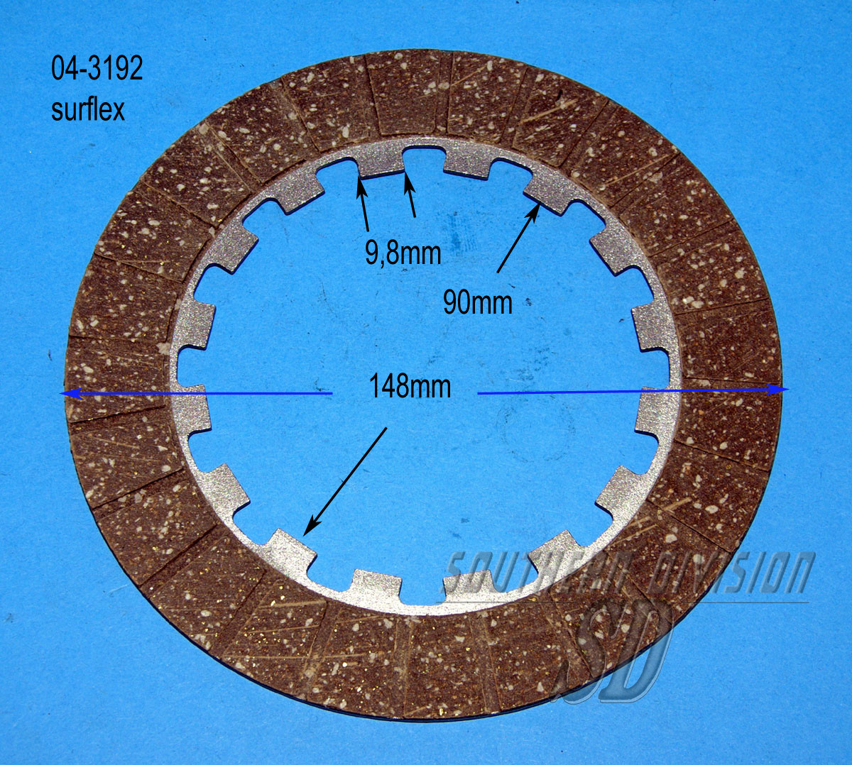 04-3192 Surflex Kupplung clutch friction plate Norton AJS AMC Dominator ...