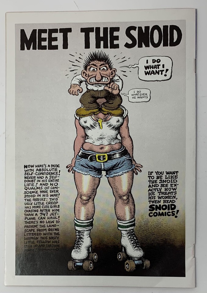 Snoid Comics R. Crumb 1989 Third Printing + More Two Magazine Clippings ...